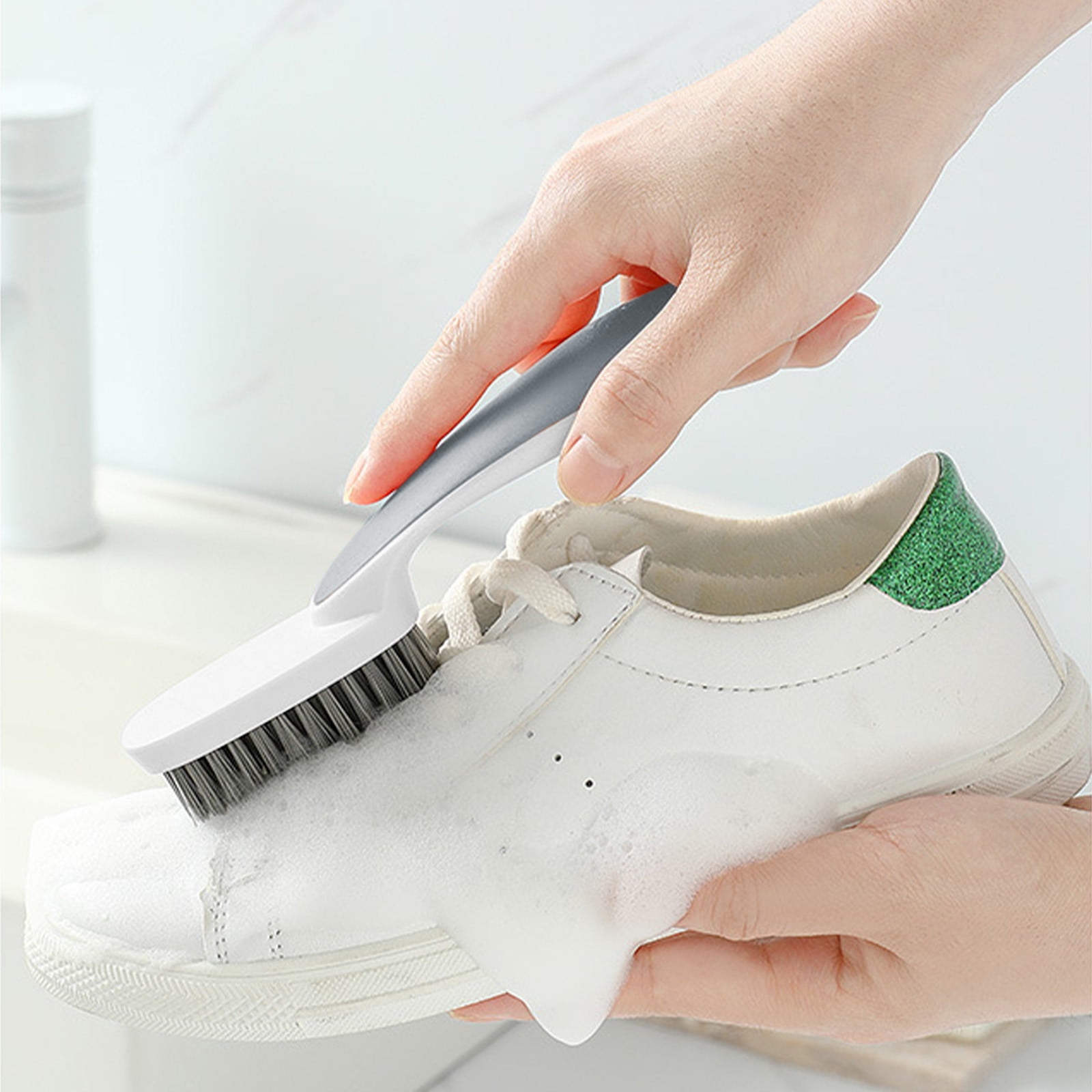 Dual-Bristle Shoe & Clothing Cleaning Brush | Soft & Hard Bristles for ...