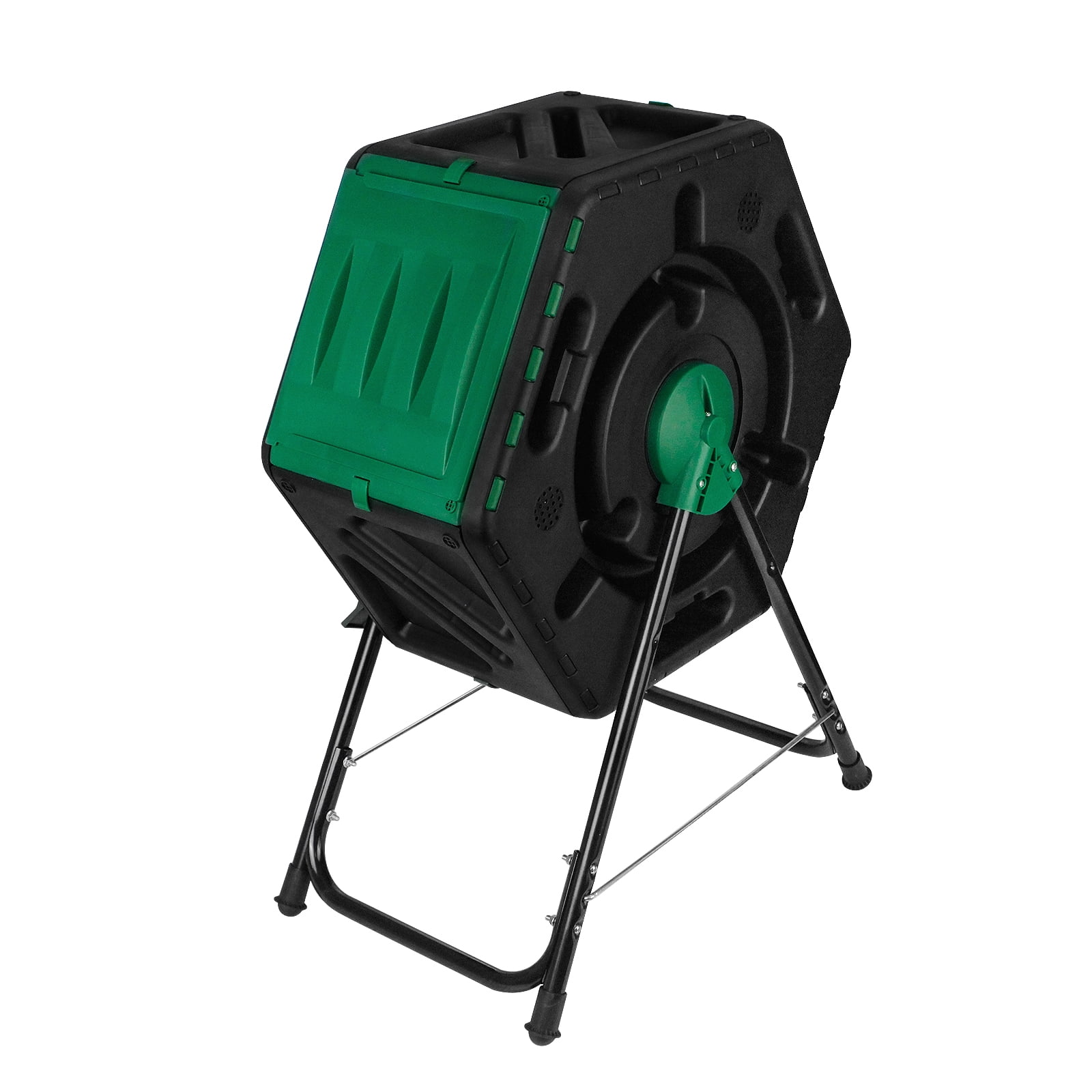 Dual Chamber Grow Tumbling Composter Tumbler Twin Compartment Chamber ...