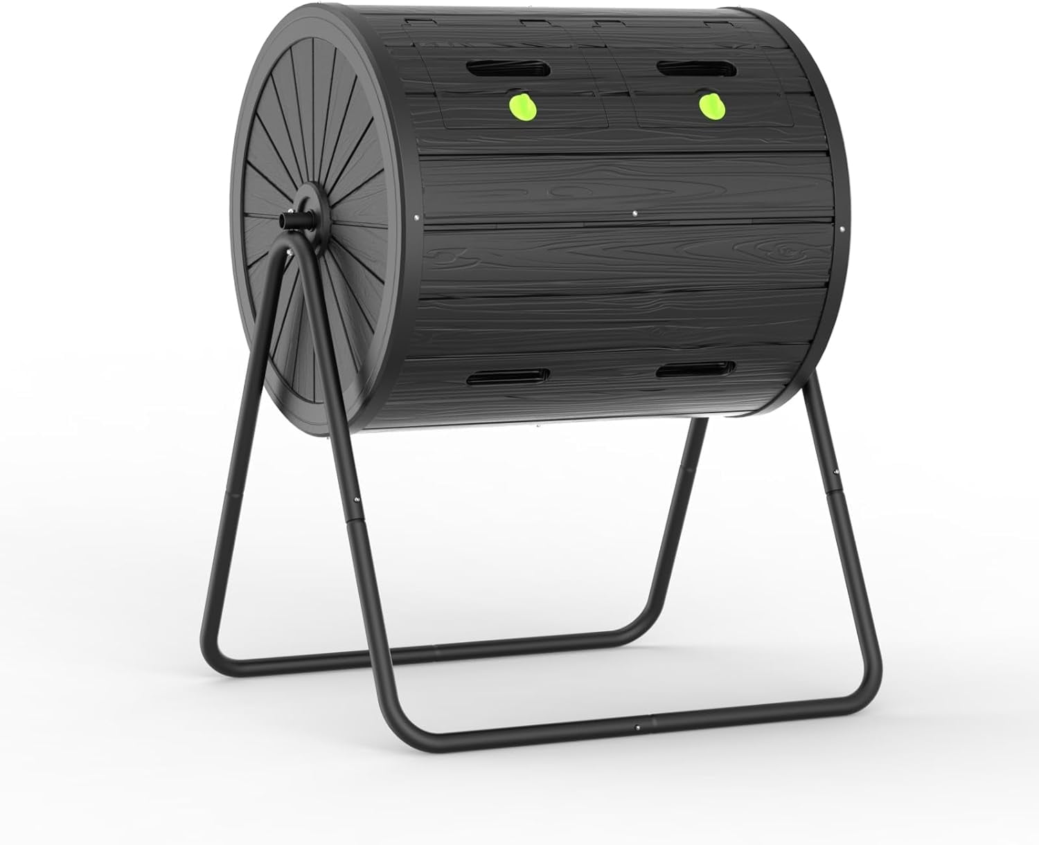 Dual Chamber Tumbling Composter 43 Gallon Large Outdoor Tumbling ...