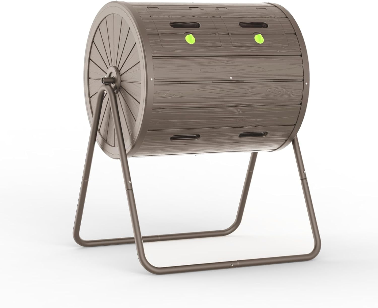 Dual Chamber Tumbling Composter 43 Gallon Large Outdoor Tumbling ...