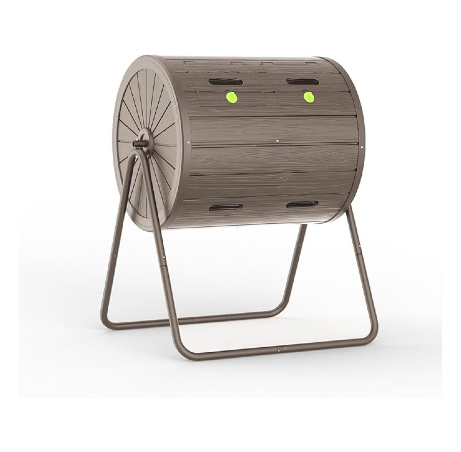 Dual Chamber Tumbling Composter 43 Gallon Large Outdoor Tumbling ...