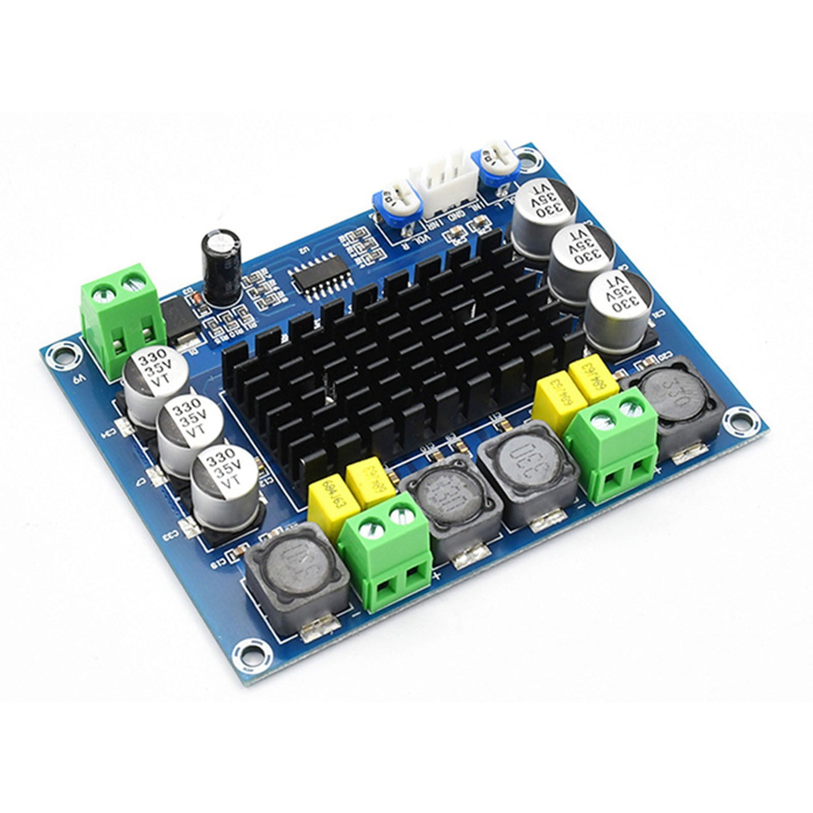 Dual Channel Class D Digital Power Audio Board 120W+120W Stereo Amp - Walmart.com