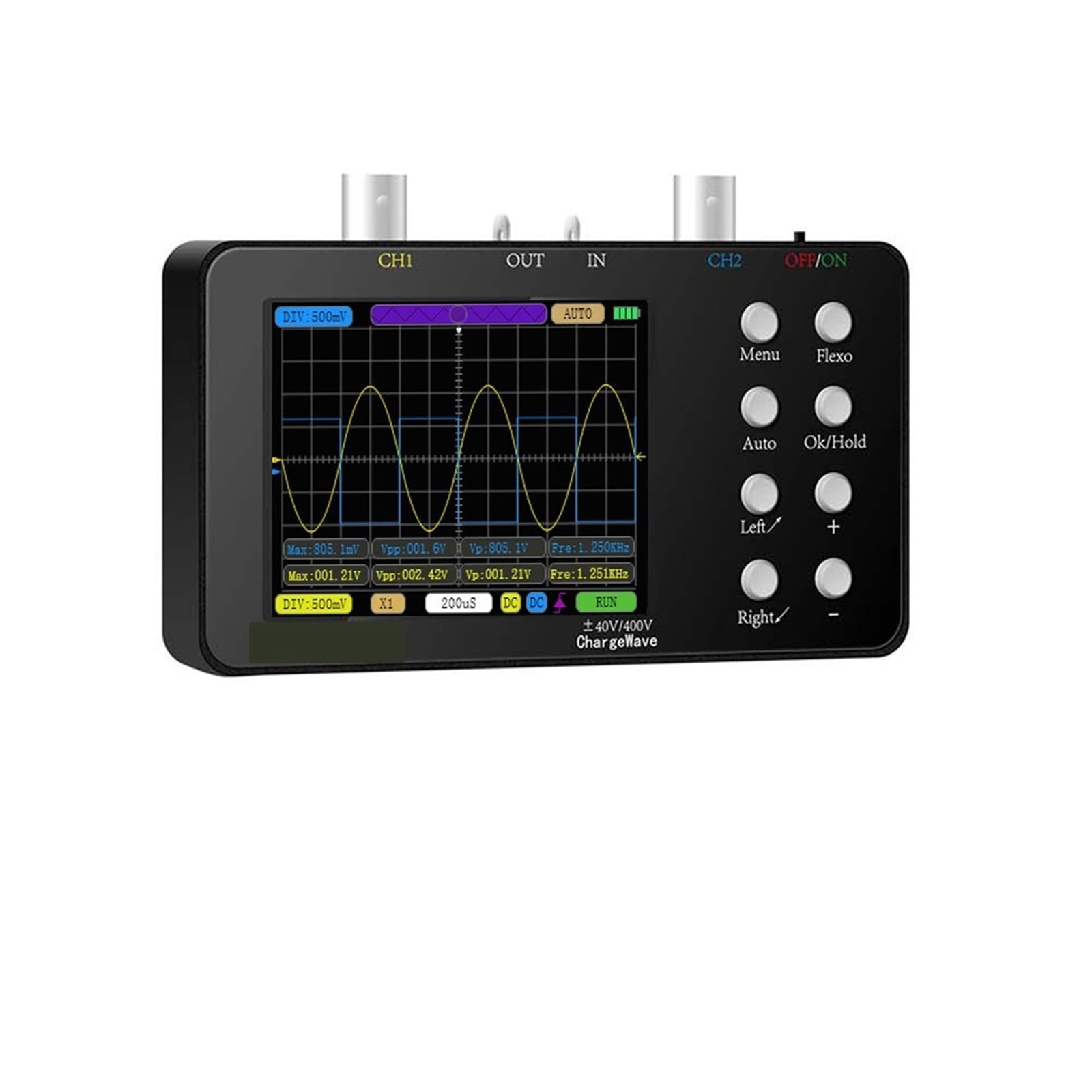 Dual Channel Digital Oscilloscope 50M Sampling Rate 10MSa/S Analog ...