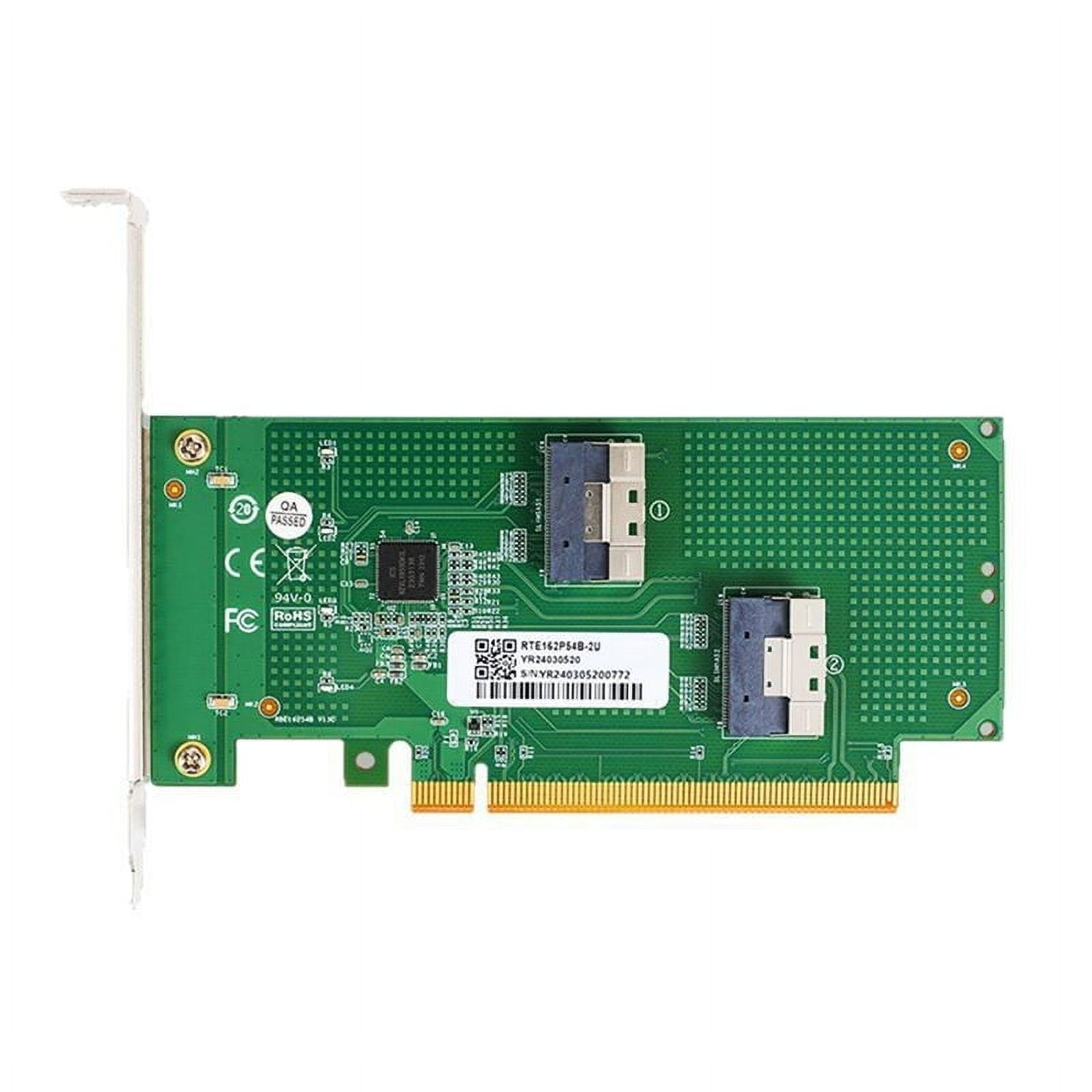 Dual-Channel PCIe X16 to 2x SlimSAS SFF-8654 8i Adapter Card XIC PE4165 ...