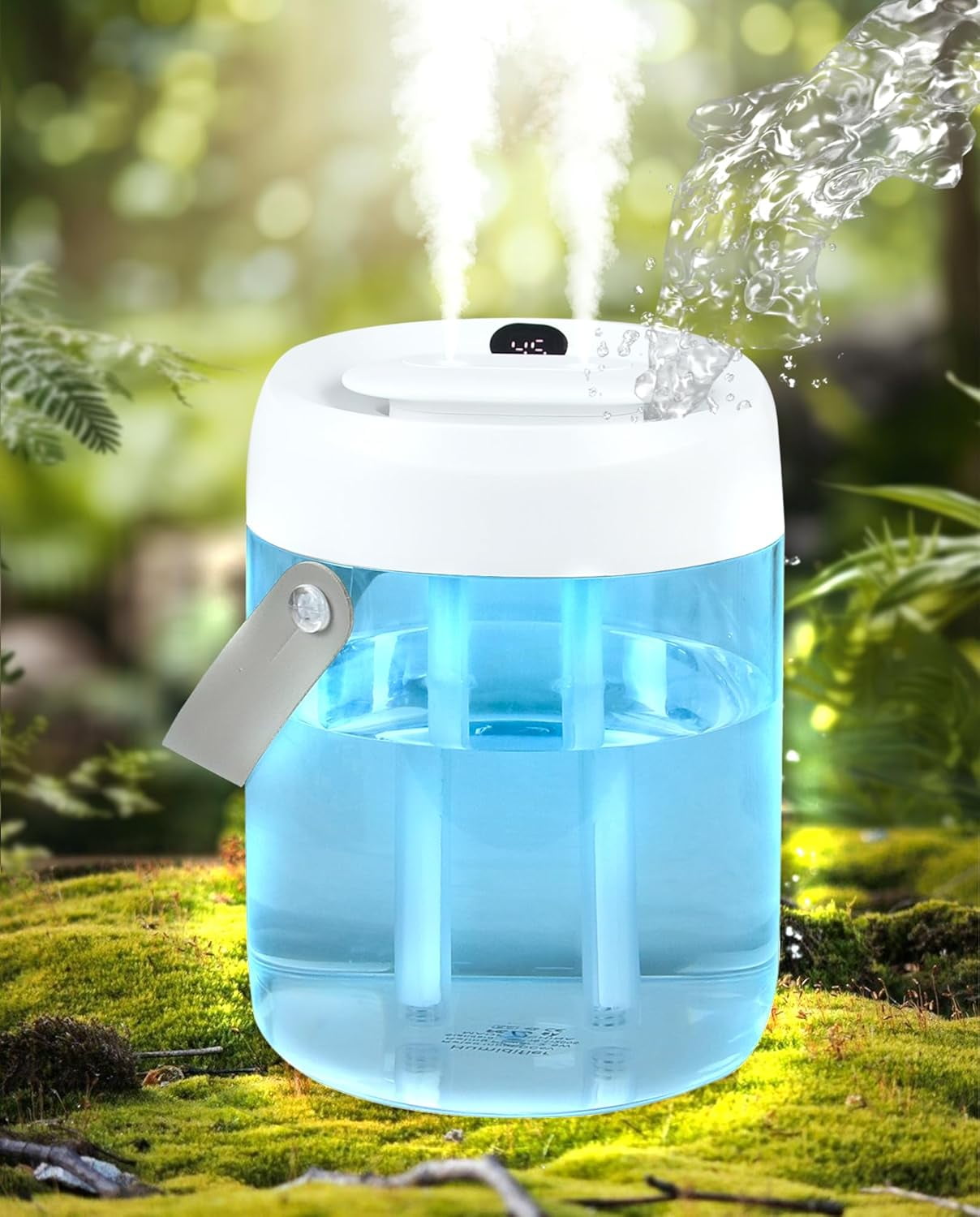 Dual Channels Humidifier/Humificador, Top Fill Humidifier, 2 L/0.53 Gal ...
