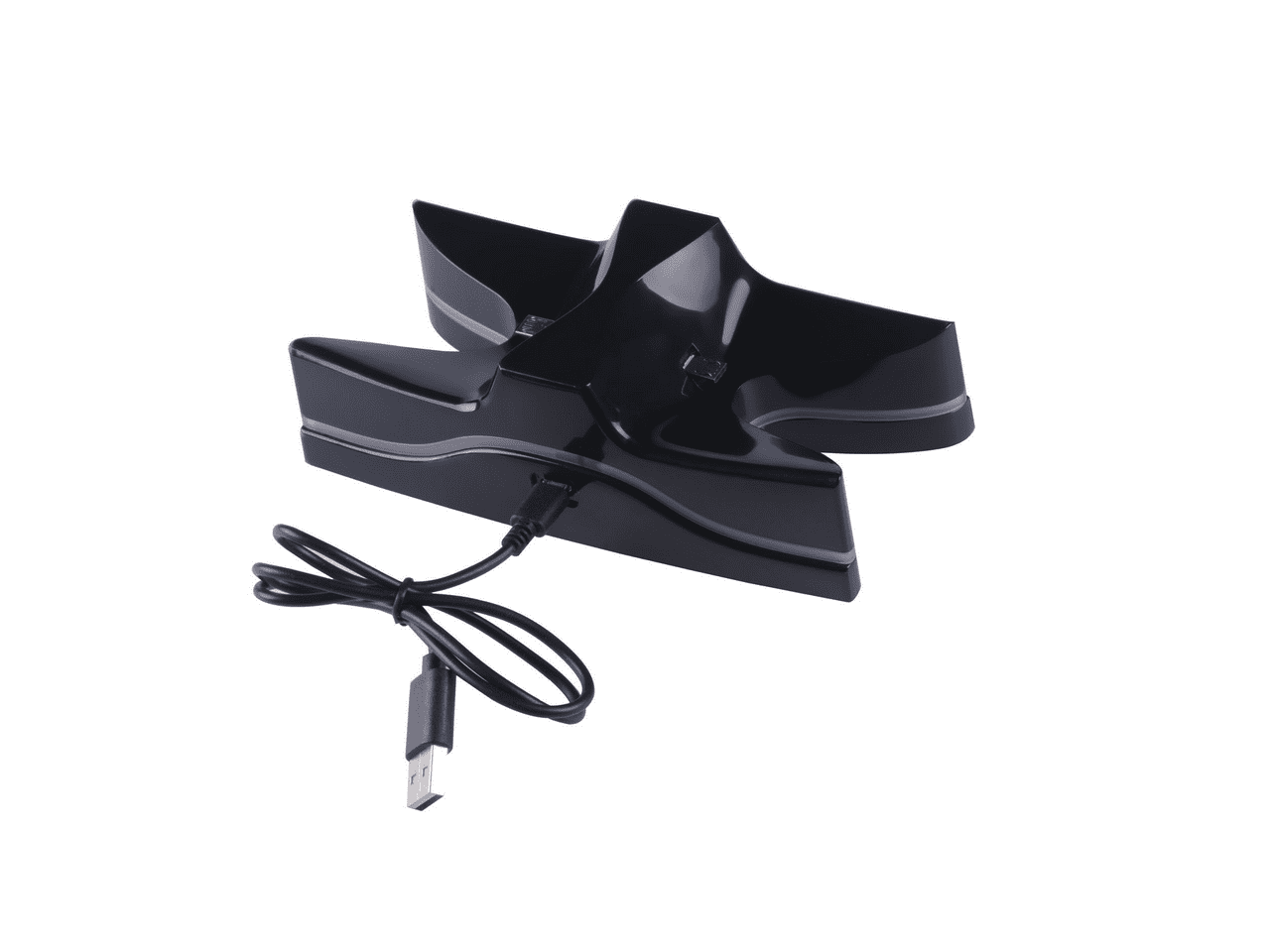 Dual Charger Ports Charging Station with Blue LED For PS4 Playstation 4 ...