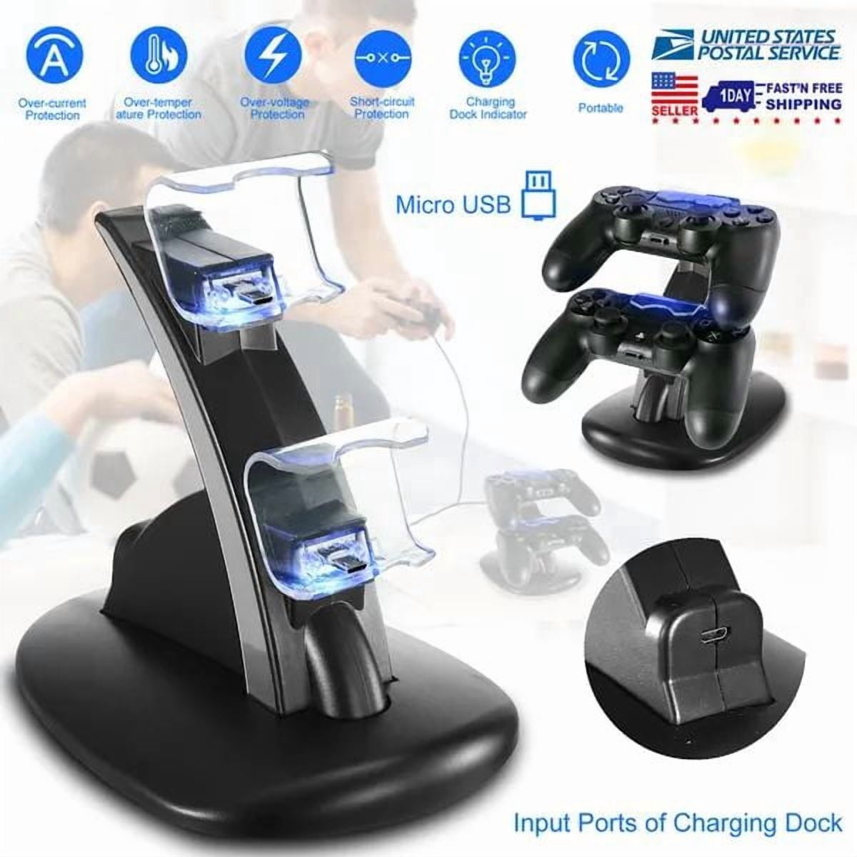 Dual Charging Dock for PS4 Pro & PS4 Slim Controllers - Fast Charge ...