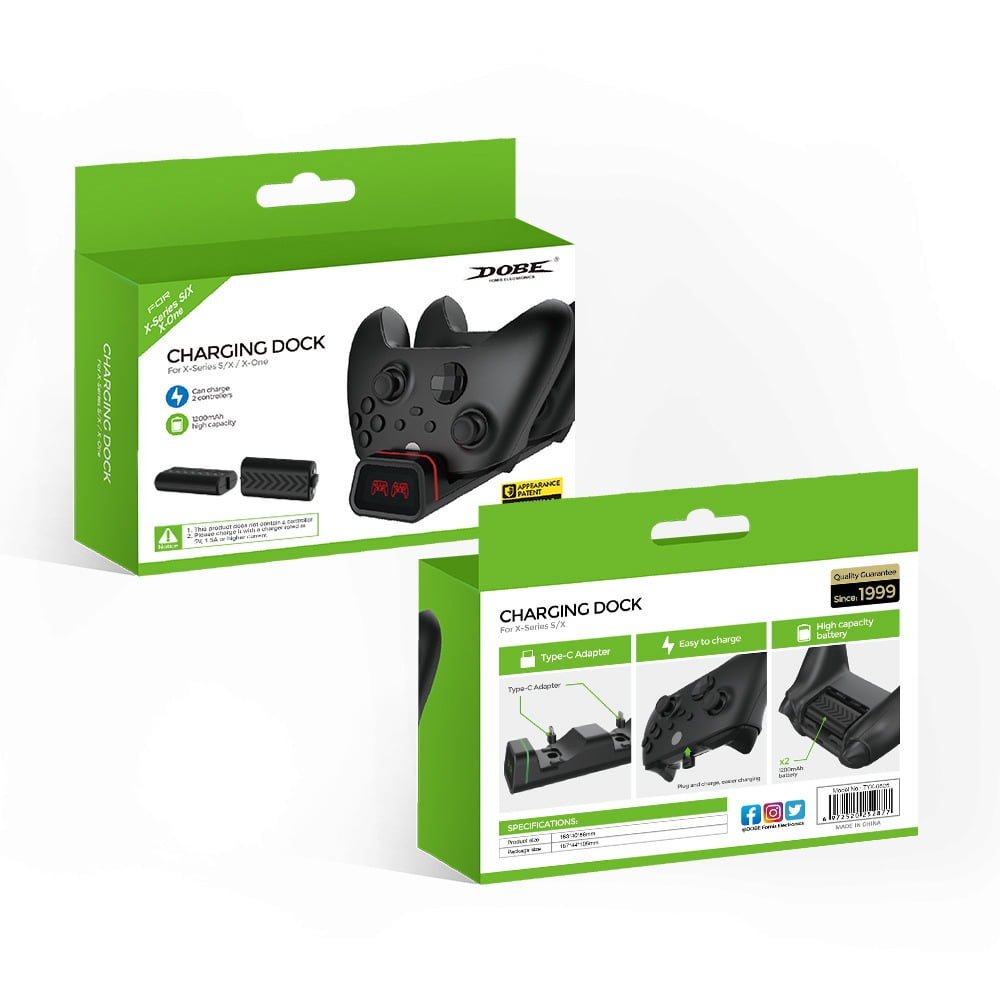 Dual Charging Dock for Xbox Series S/X Controllers with Battery Packs ...