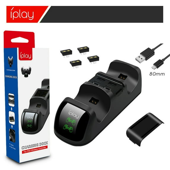 Dual Charging Station for PS4 Wireless Controllers - LED Indicators ...