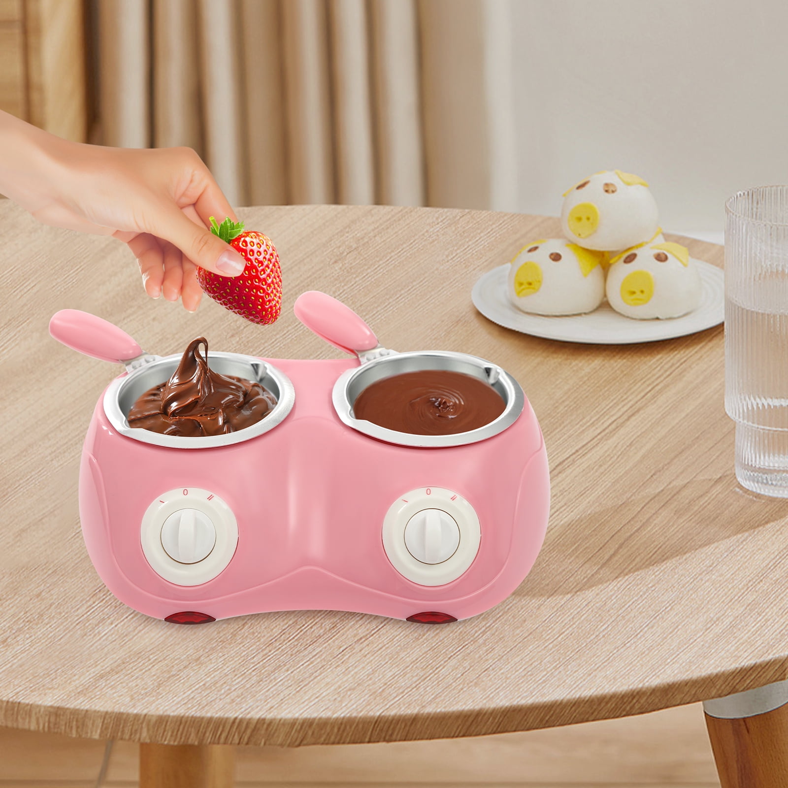 Dual Chocolate Melting Pot with US Plug, 2.05lbs Lightweight, Rust ...
