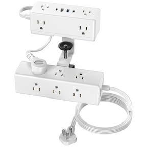 BOHASHIN Surge Protector Power Strip, 5 Outlets, 3 USB Ports, 10ft ...