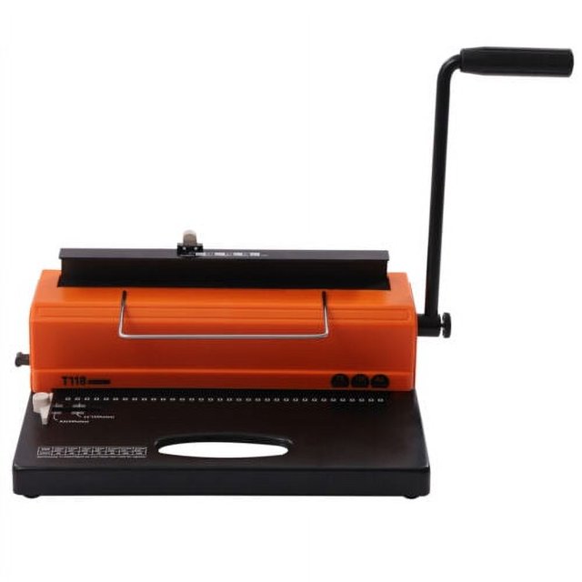 Dual Coil Binding Machine Spiral Coil Book Puncher 34 Holes 120 Sheet ...