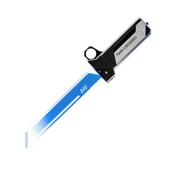 Dual Color LED Light Saber Metallic Swung Play Connectable Double Blade ...