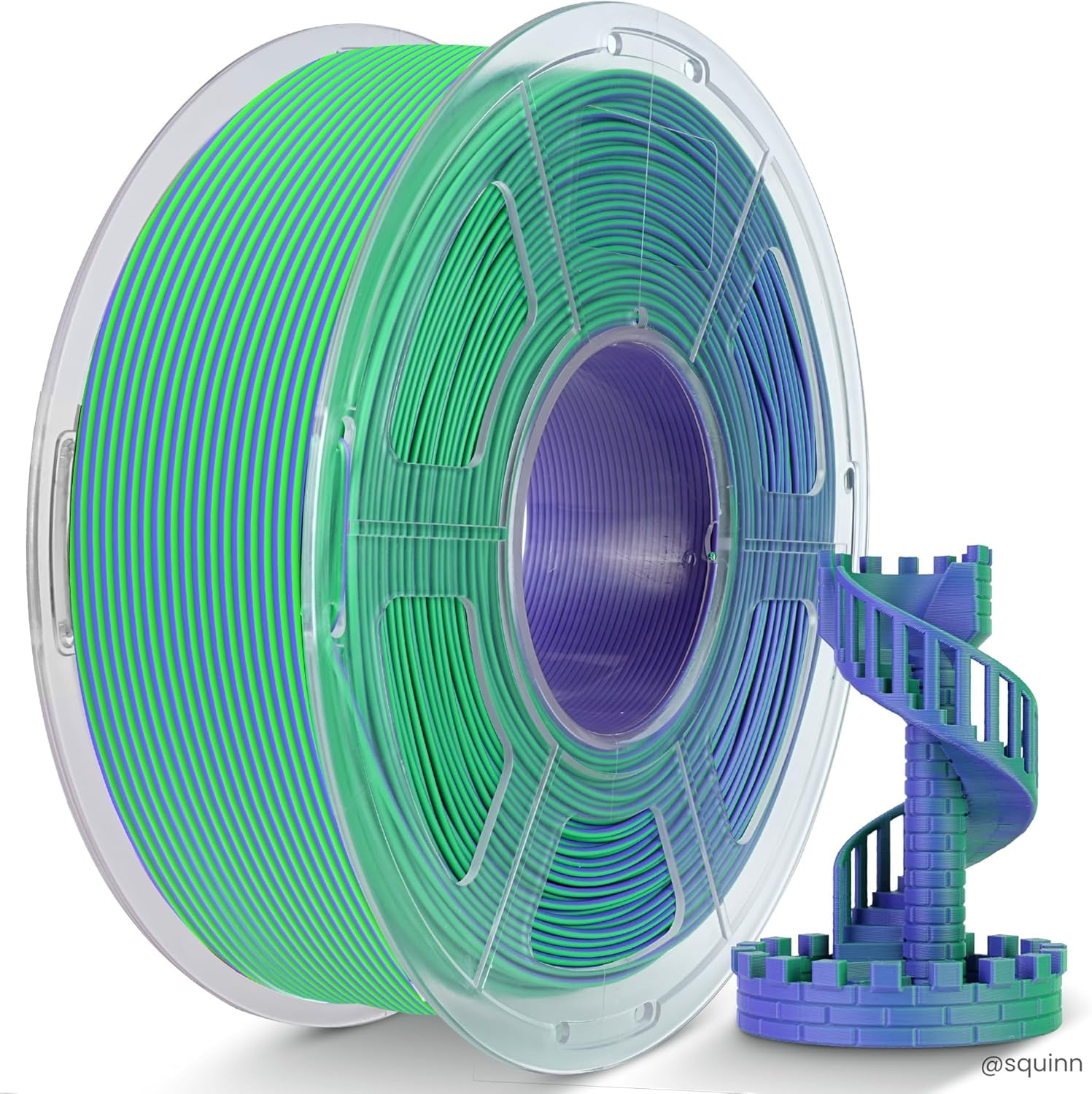 Dual Color PLA Filament 1.75mm, Matte PLA 3D Printer Filament ...