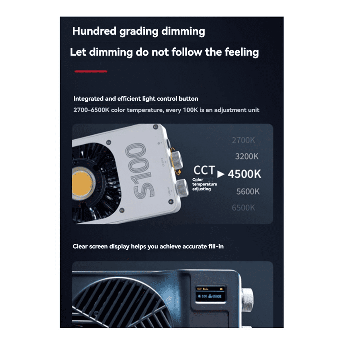 Dual Color Temperature COB Photography Light Soft Fill Lamp for DSLR ...