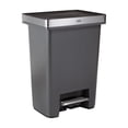 Dual Compartment Trash & Recycling Can for Kitchen, 19 GALLON, Durable ...