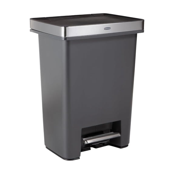 Dual Compartment Trash & Recycling Can for Kitchen, 19 GALLON, Durable ...