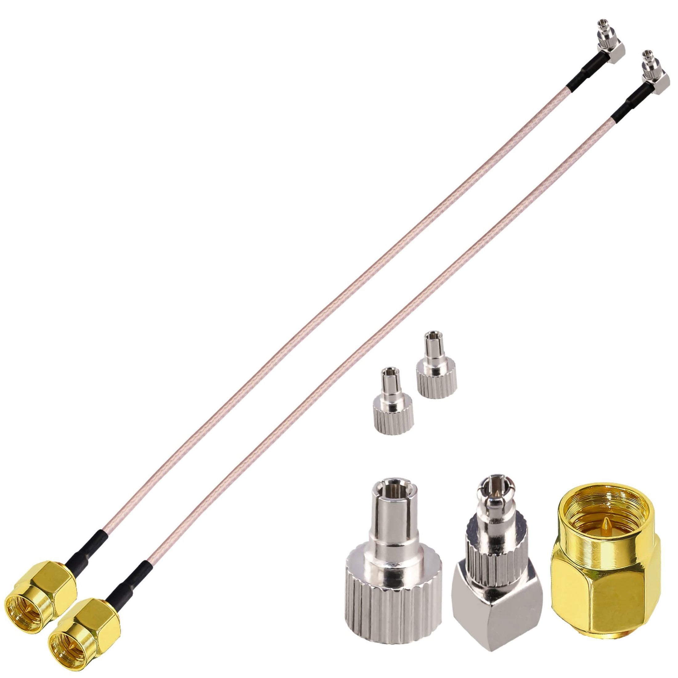 Dual Connector RG316 Coax Extension Cable for Radio and Scanner Use ...