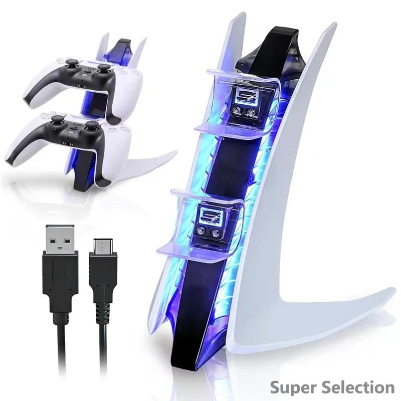 Dual Controller Charging Station With Type-C Fast Charging, 2 In 1 ...