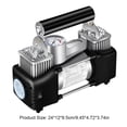 Dual Cylinder DC 12V Air Compressor for Car, Heavy Duty Portable Tire ...