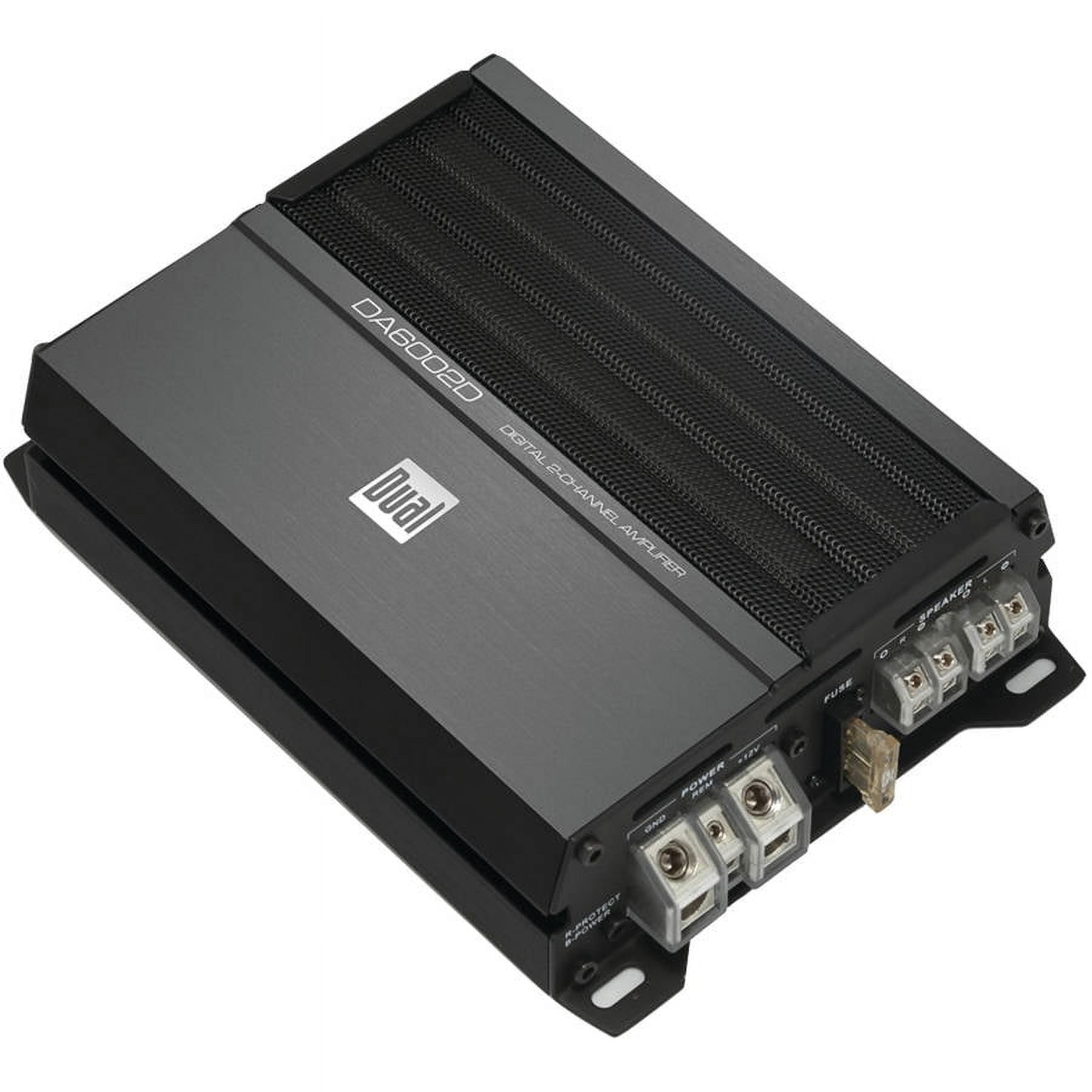 Dual DA6002D 600-Watt 2-Channel Vehicle Audio Amplifier, 7.2" x 5.0" x ...