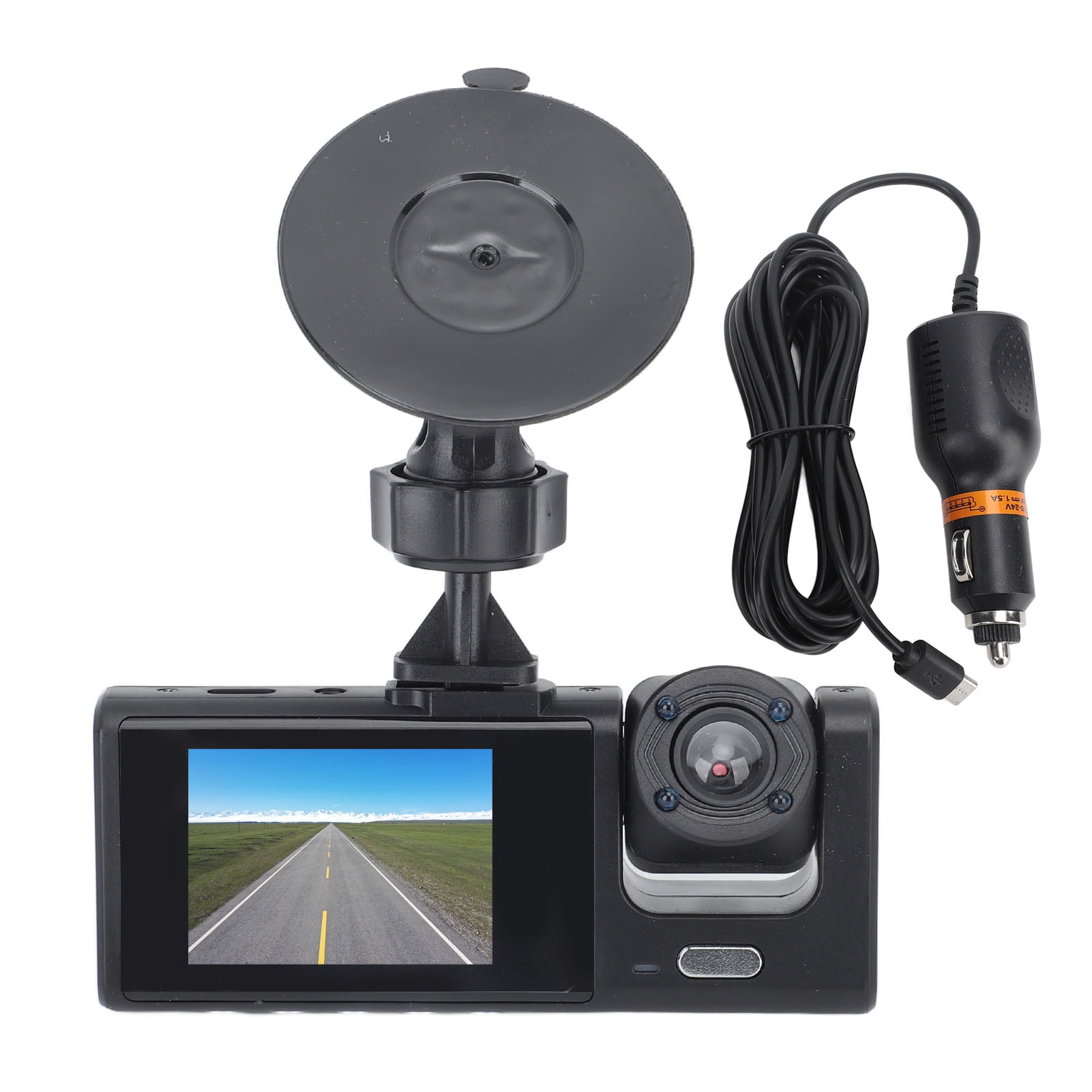 Dual Dash Cam 3in 1080P HD Car Driving Recorder Front and Inside with G ...