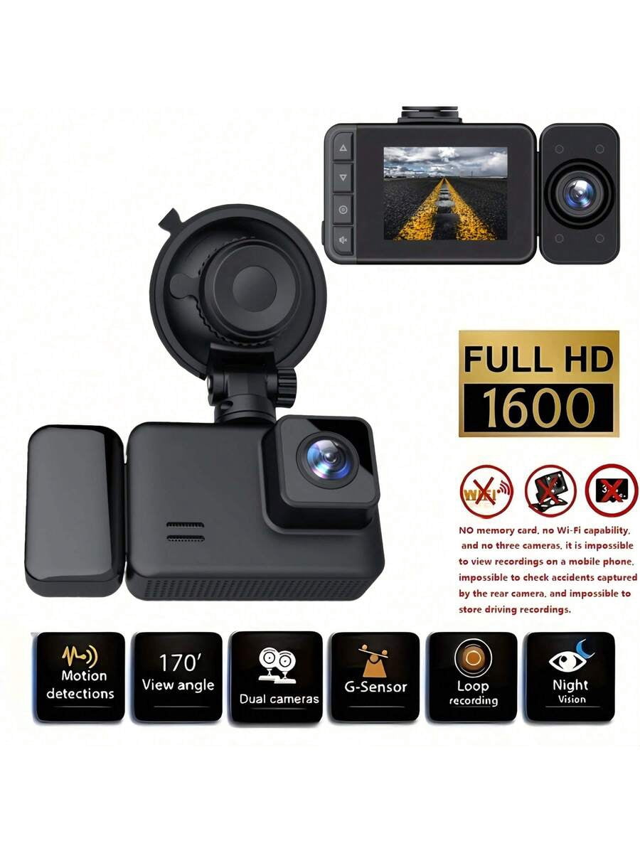 Dual Dash Cam Front and Inside 1080P Dash Camera for Cars - Infrared ...