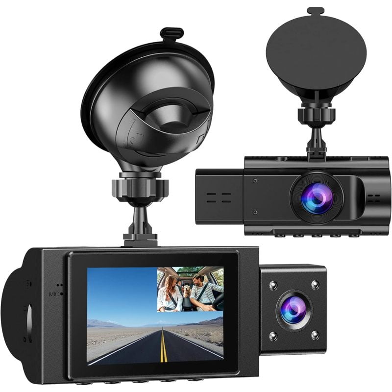 Dual Dash Cam Front and Inside FHD 1080P Dashcams for Cars with ...
