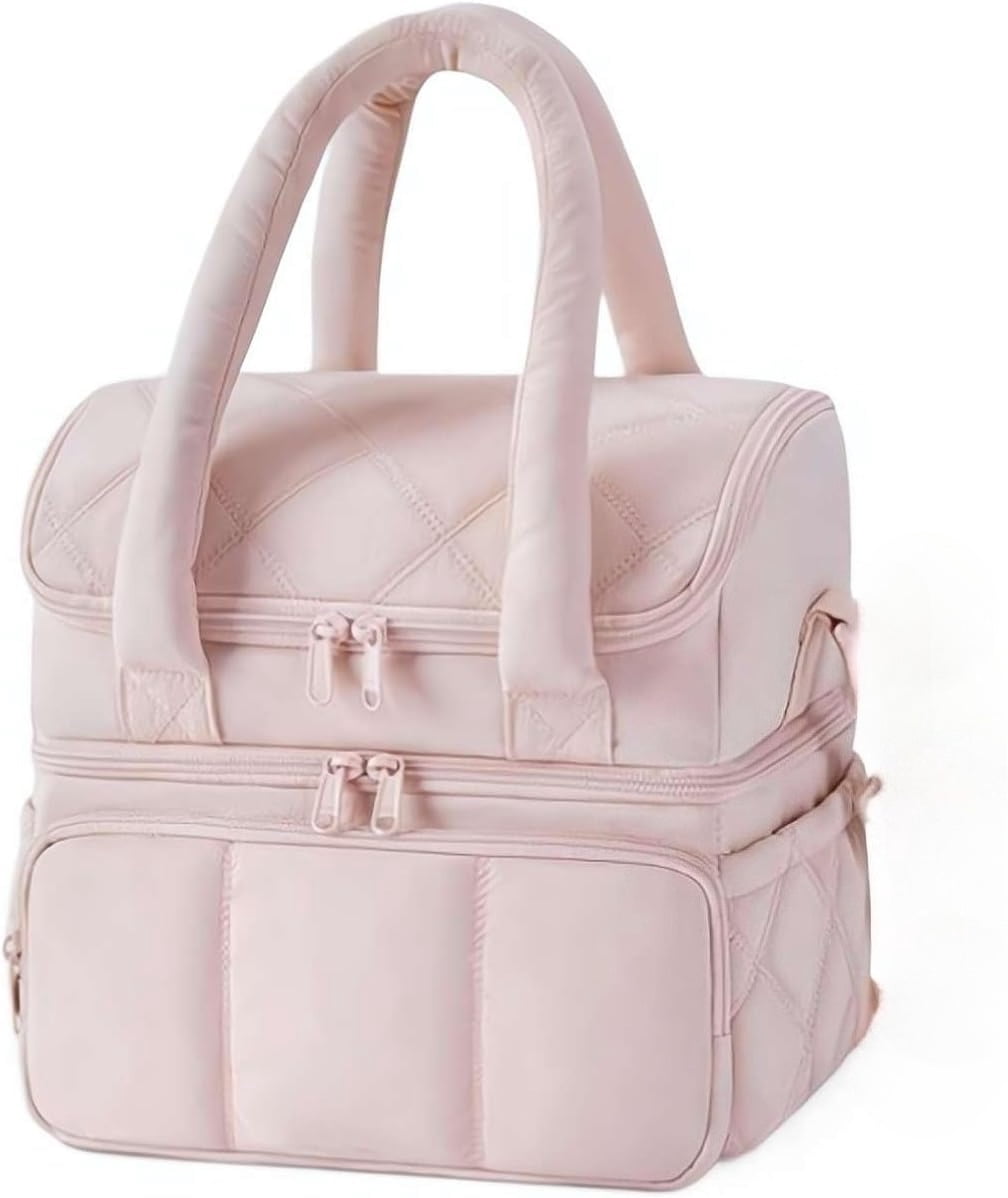 Dual-Decker Insulated Lunch Tote - 10L Large Meal Prep Bag for Work ...