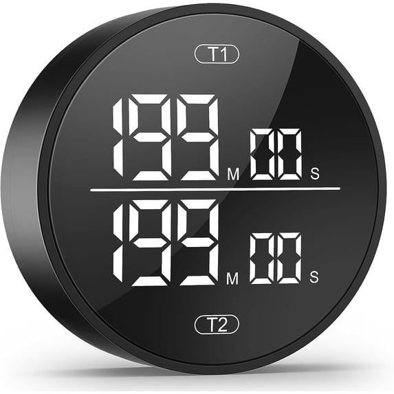 Dual Digital Kitchen Timer for Cooking, 199 Minutes Countdown ...