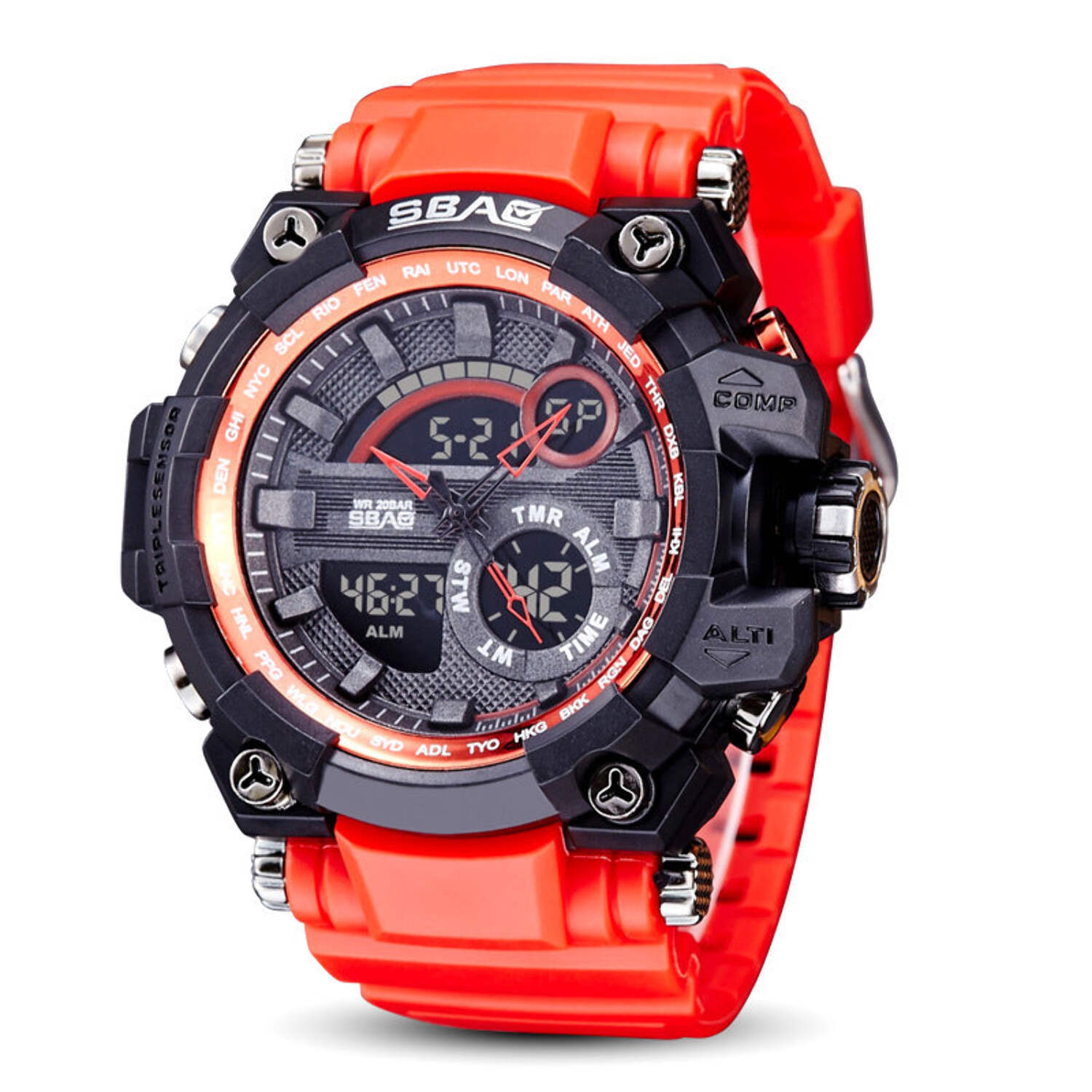 Dual Display Waterproof Outdoor LED Sports Watch - Walmart.com