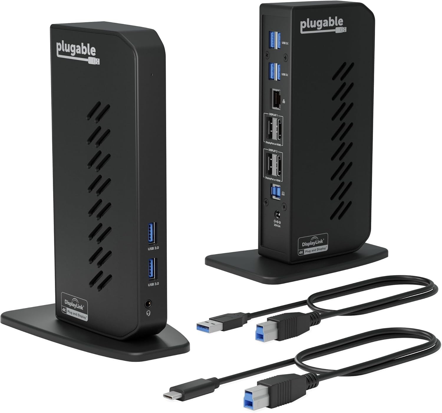 Dual DisplayPort & HDMI Docking Station - USB 3.0 USB-C Laptop Dock for ...