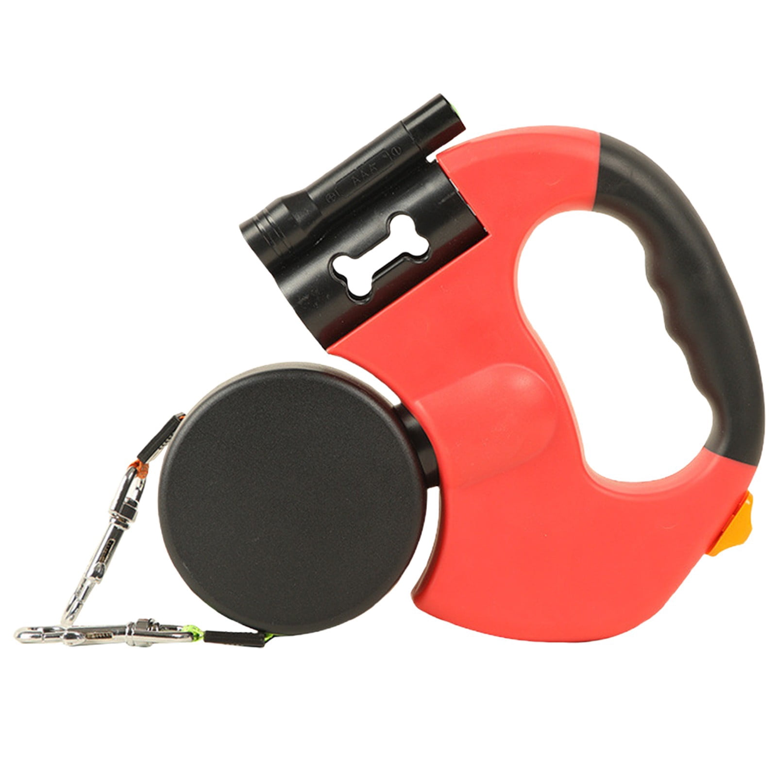 Dual Dog Leash for 2 Dogs, Hands Free Extendable Bungee Leash with LED ...