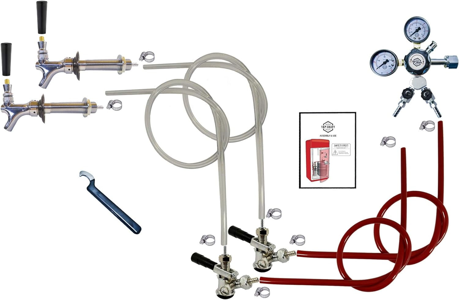 Dual Door Mount Kegerator Conversion Kit w/Sankey Coupler, Pro ...