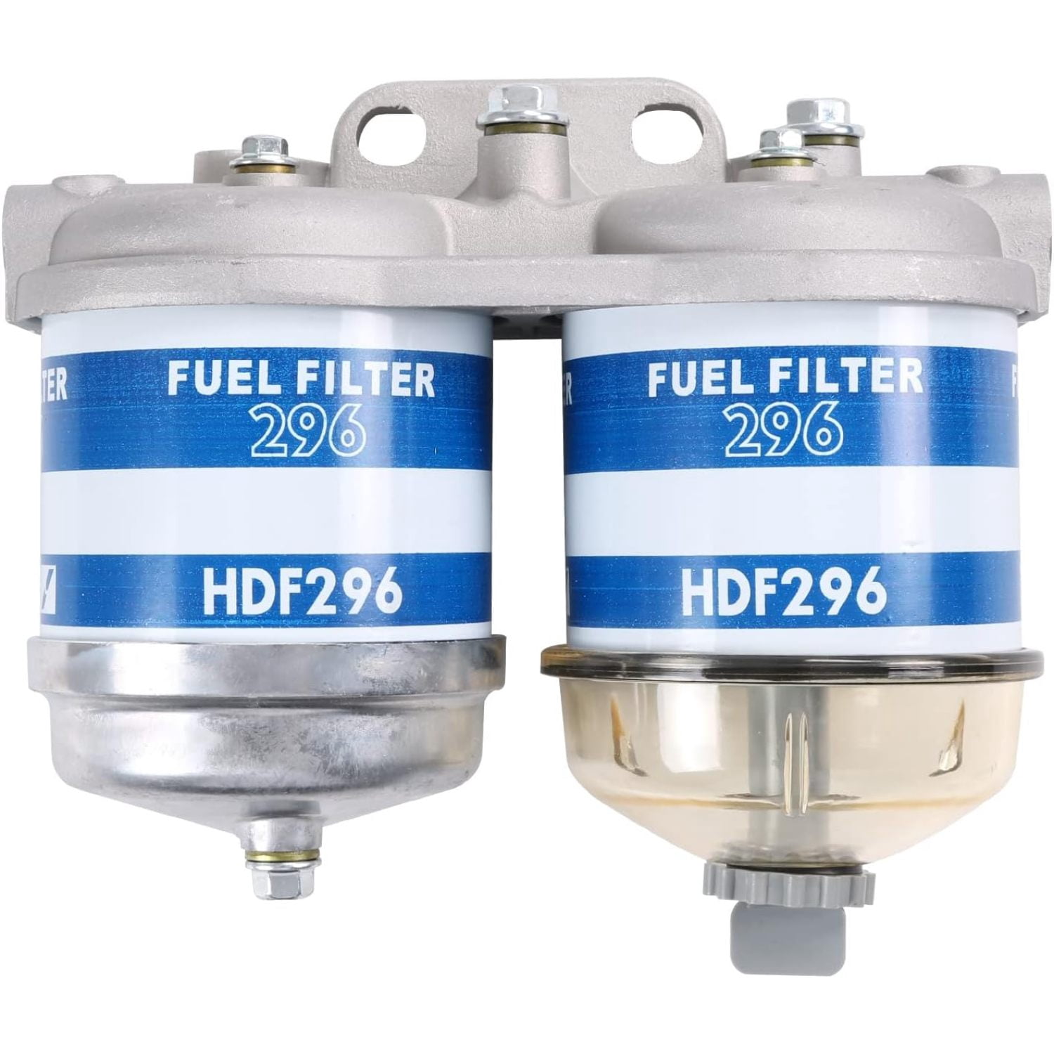 Dual Double Fuel Filter CAV Style Assembly Replacement For Ford Tractor ...