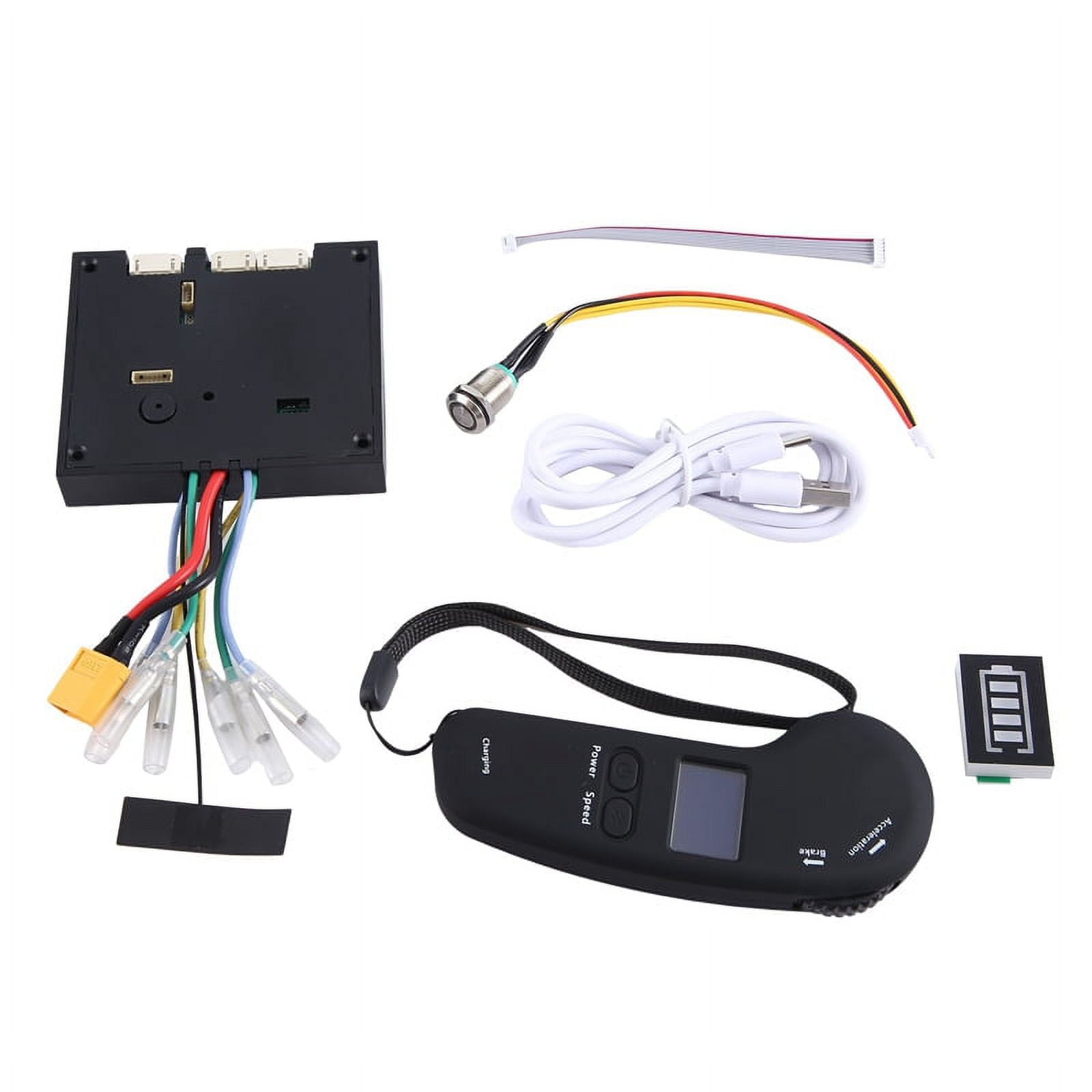 Dual Drive Electric Skateboard Hub Motor Kits ESC and Remote Electric ...