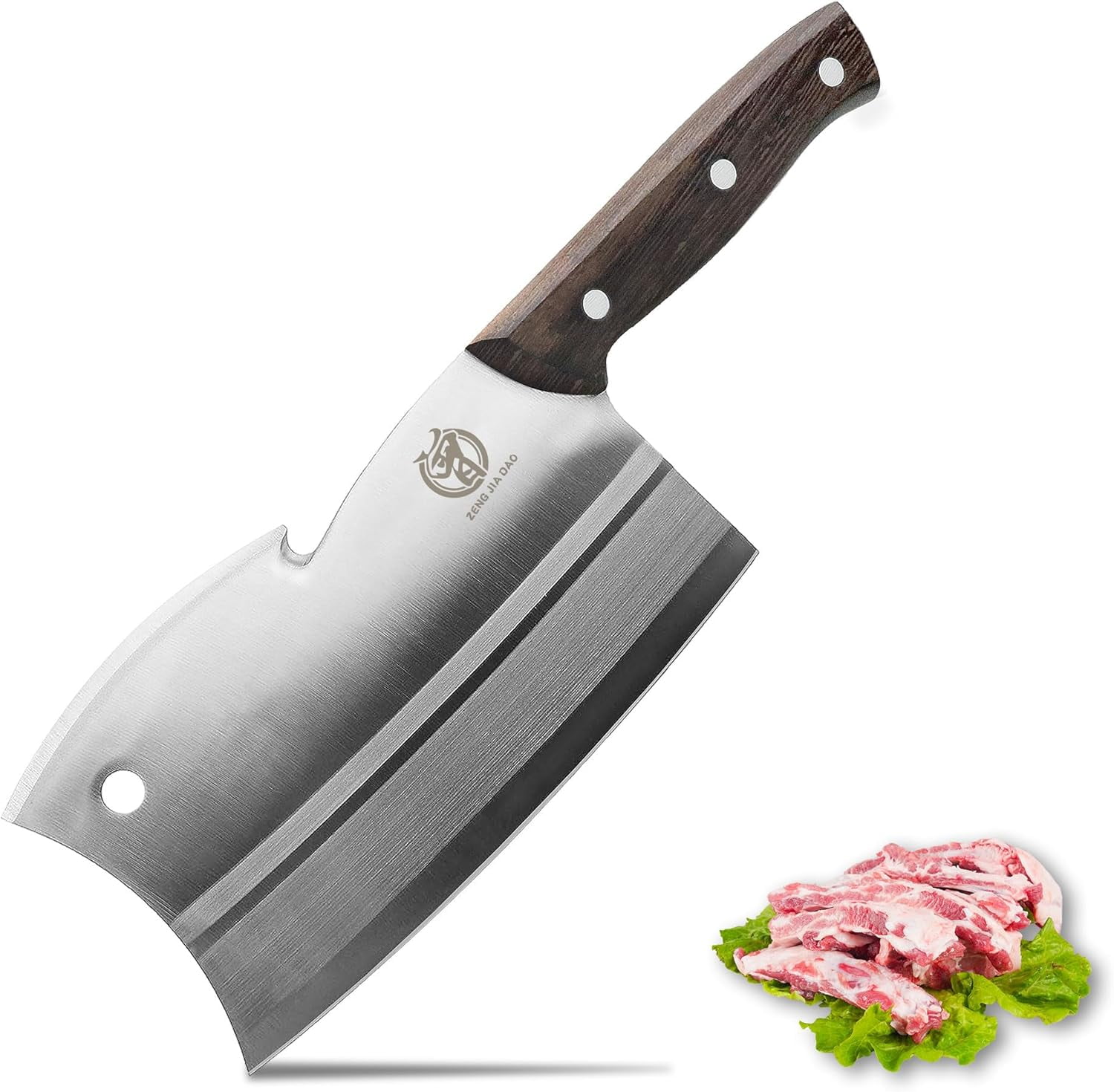 Dual Edges Meat Cleaver Knife, Butcher Knife Multi-Purpose Kitchen ...