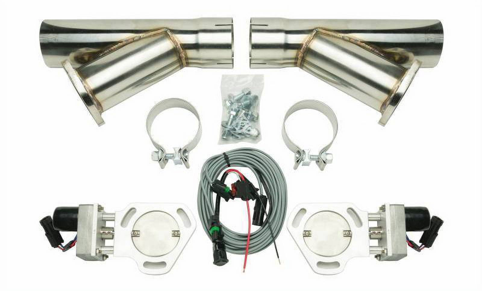 Dual Electric Exhaust Cutout 3in w/Y-Pipes - Walmart.com