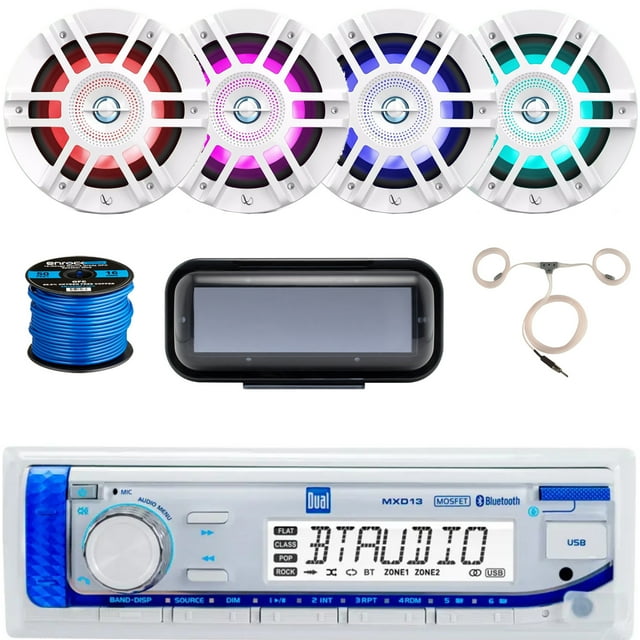 Dual Electronics MXD13 Marine Digital Media Bluetooth AUX USB Radio ...