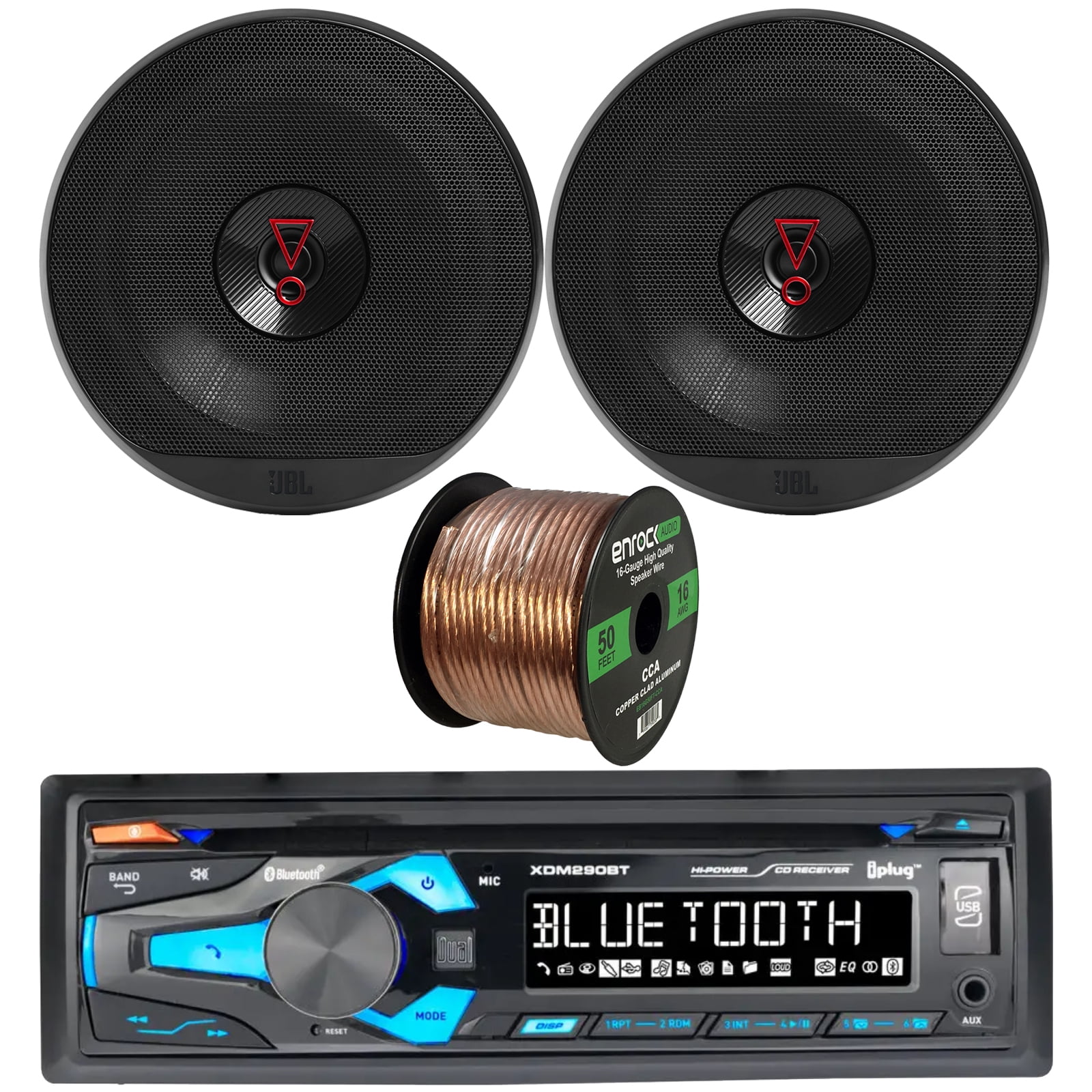 Dual Electronics XDM290BT Single DIN In-Dash CD Bluetooth MP3 AUX USB ...