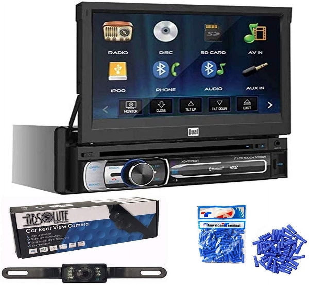 Dual Electronics XDVD176BT 7" LED Backlit Touchscreen LCD Single DIN ...