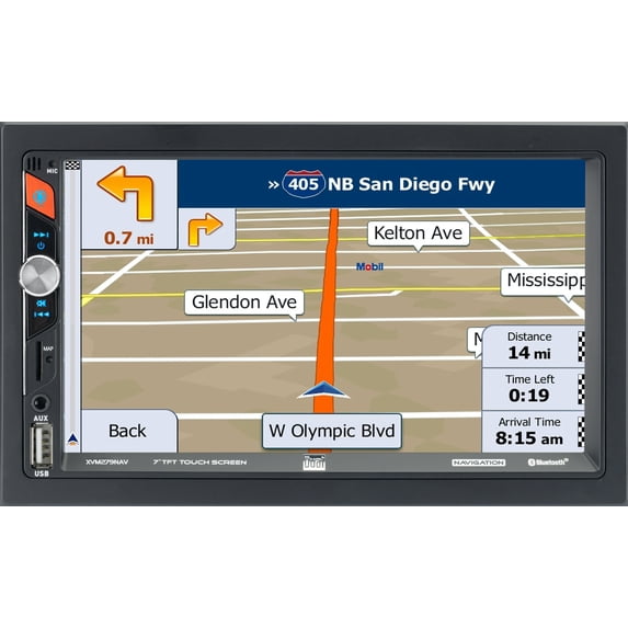 Dual Electronics XVM279NAV 7-inch Navigation Double Din Car Stereo ...