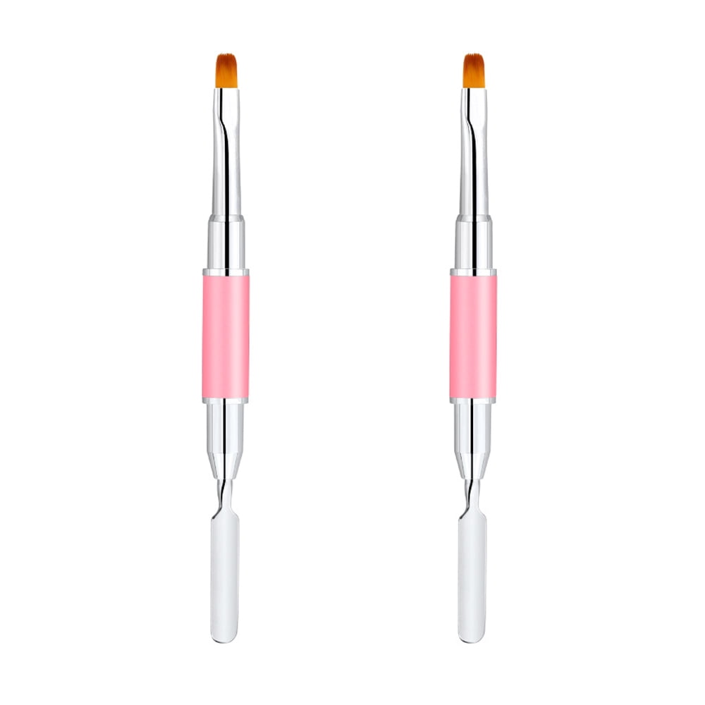 Dual-Ended Poly Nail Gel Brush and Picker 2 In 1 Design Nail Brush Gel ...