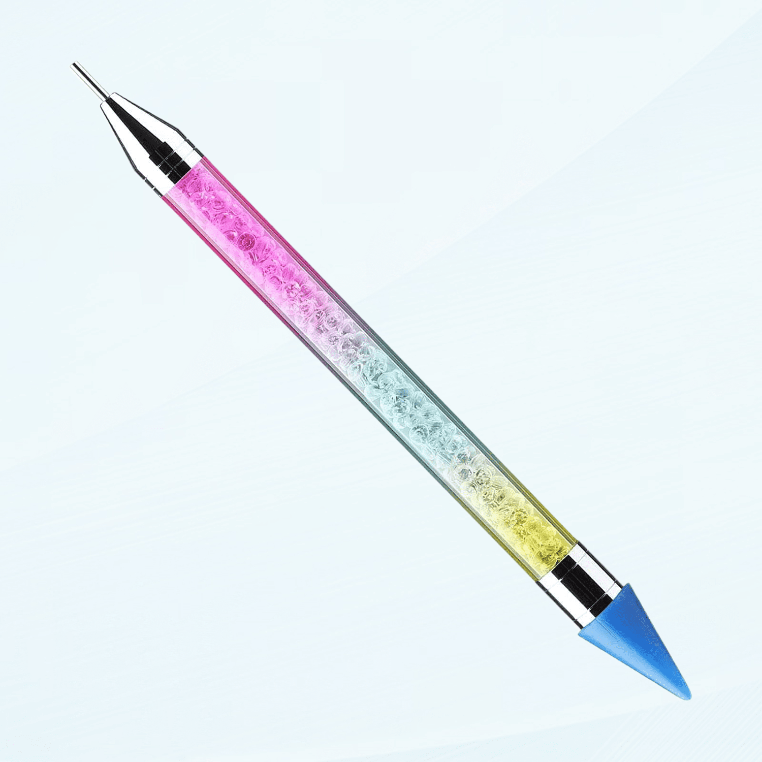 Dual Ended Wax Nail Rhinestones Picker Pencil Nail Art Design Dotting Pen Crystal Diamond ...