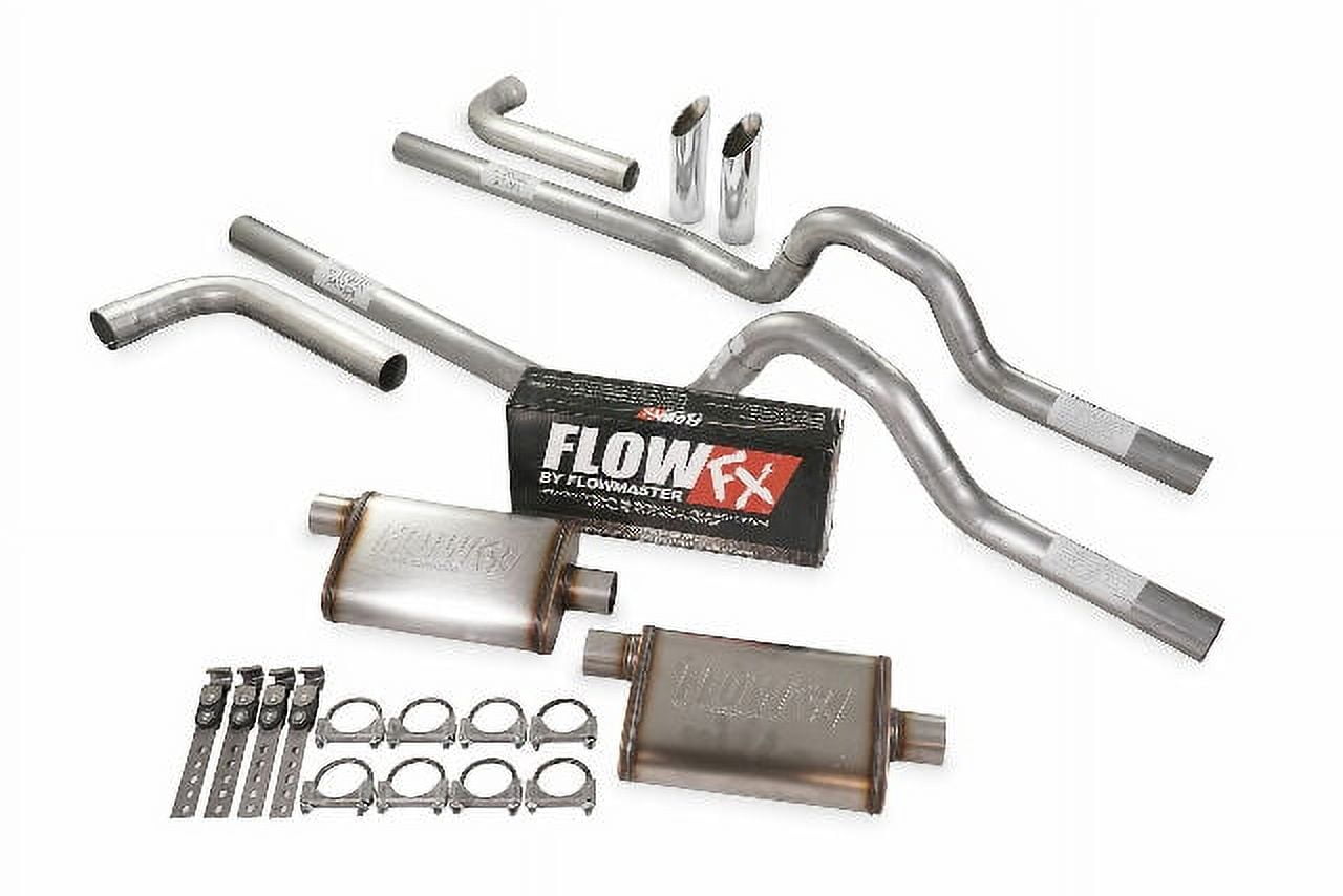 Dual Exhaust Kit 2.5" Flowmaster Flow FX Side Exit SW T 81-87 GM C/K 20 ...