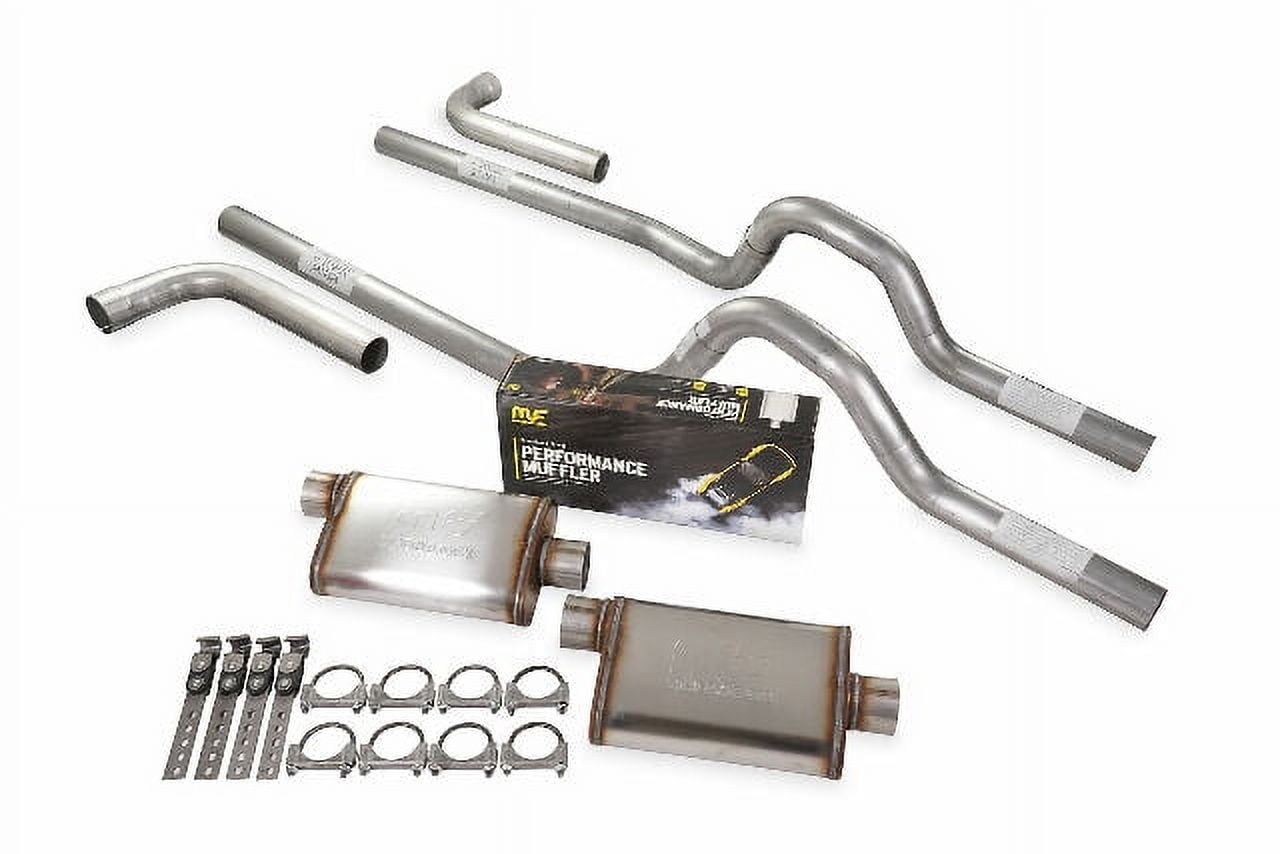 Dual Exhaust Kit 2.5" MagnaFlow Stainless Side Exit Fits 80 to 86 Ford ...