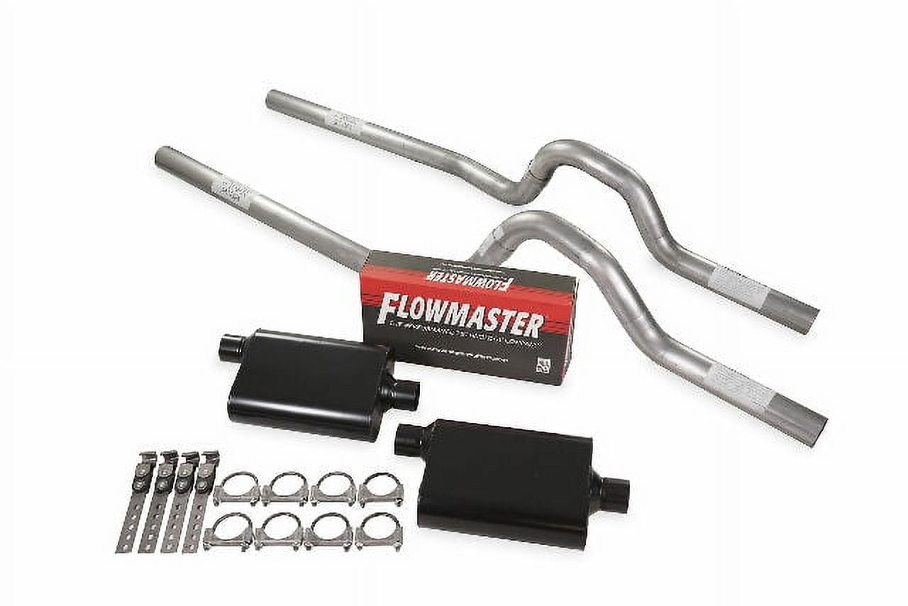 Dual Exhaust Kit 3" Flowmaster 40 Series Rear Exit Fits 80 to 86 Ford F ...