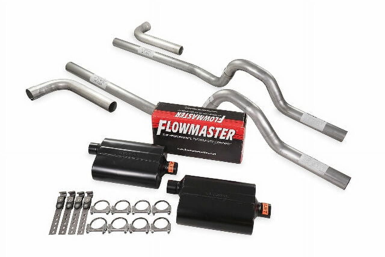 Dual Exhaust Kit 3" Flowmaster Super 40 Side Exit Fits 62 to 66 Ford F ...