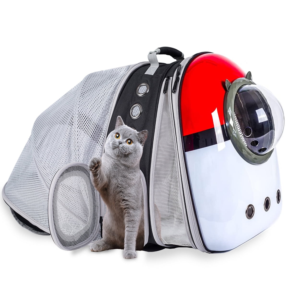 Dual Expandable Cat Backpack Front & Back Extension Pet Backpack ...