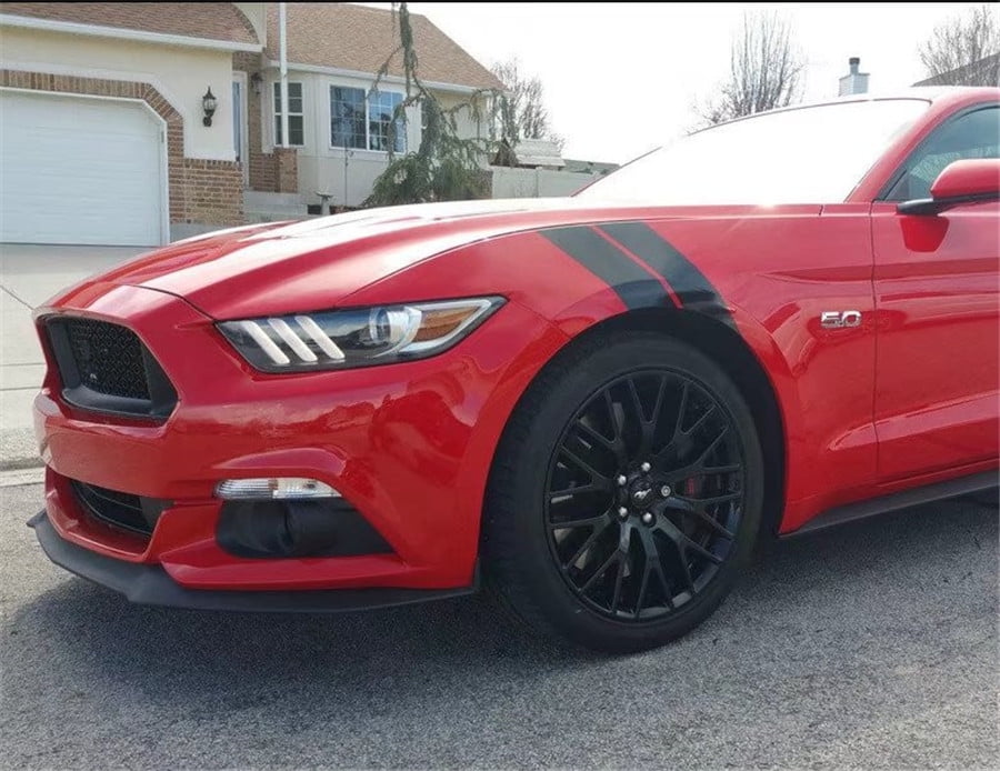 Dual Fender Stripe Hash Mark Stripe Decal Graphic Kit For Dodge Charger ...